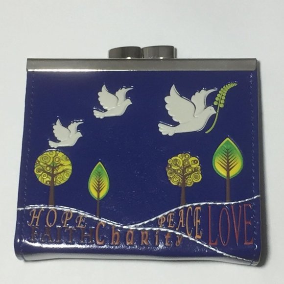 Shagwear | Bags | Peace Doves Coin Purse Cute Vintagestyle Wallet ...